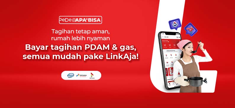 Cara Praktis Bayar Tagihan PDAM & Gas pakai LinkAja