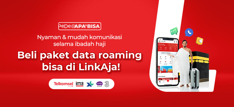 Beli Paket Data Roaming untuk Ibadah Haji Bisa di LinkAja
