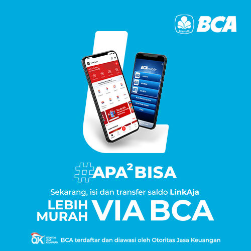Top Up & Transfer Saldo LinkAja semakin mudah melalui BCA