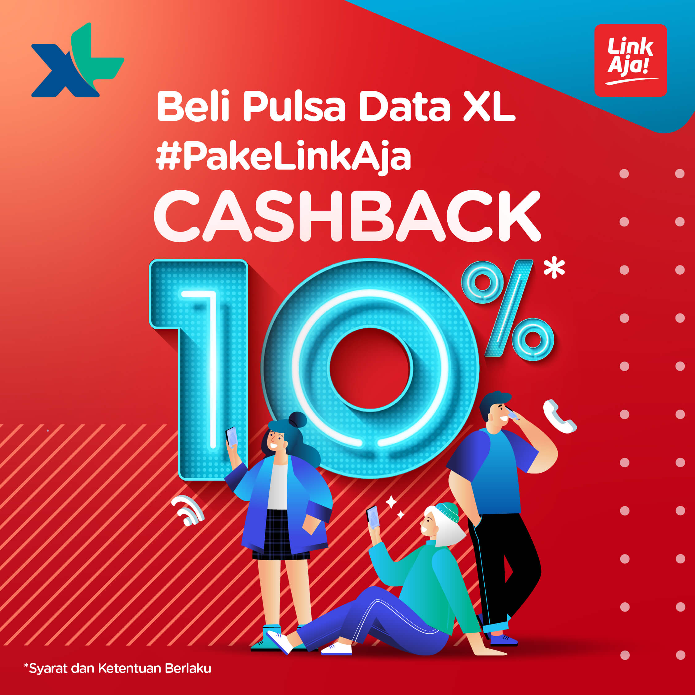 Beli Pulsa Data XL Pake LinkAja Lebih Hemat