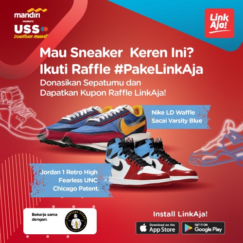 Wah, Ada Raffle Sepatu LinkAja di USS Downtown Market Surabaya!